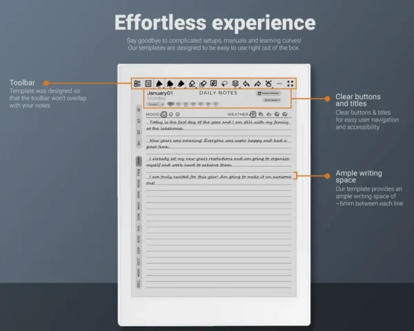 Supernote Daily Journal 2024 + 2025 - TabletTemplates.com