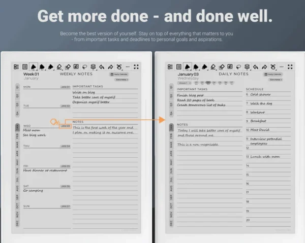 Supernote Daily Planner 2024 + 2025 - TabletTemplates.com