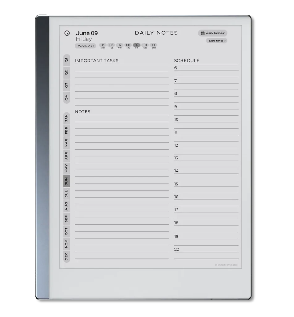 Tablet Templates - Home